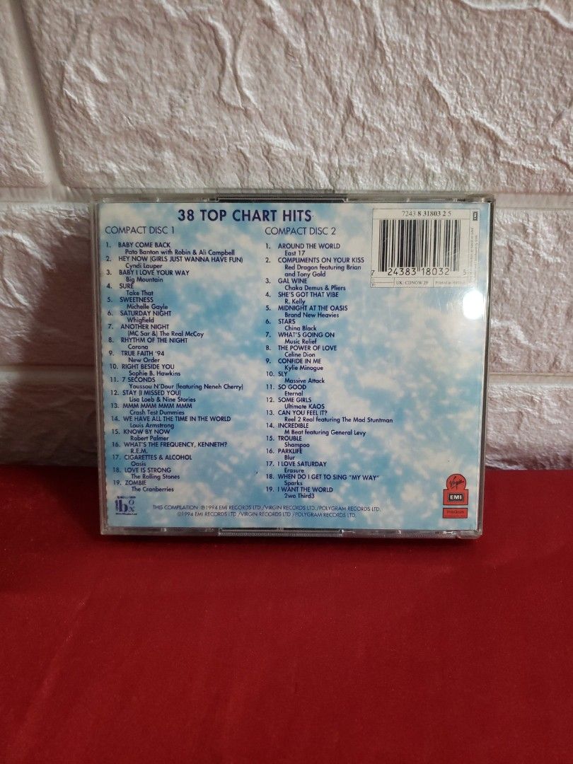 2 X CD VARIOUS ARTIST / 1994 HOLLAND PRESS - NOW 29 _ THATS WHAT I CALL ...