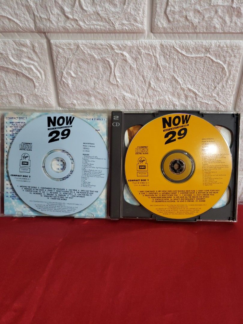 2 X CD VARIOUS ARTIST / 1994 HOLLAND PRESS - NOW 29 _ THATS WHAT I CALL ...