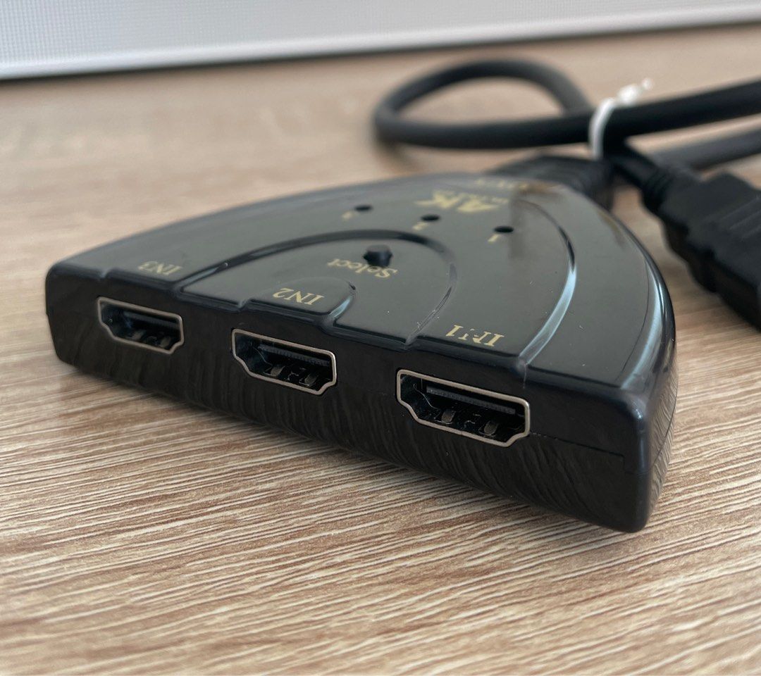 3 Port HDMI Switch Switcher 4K*2K 3D Auto HDMI Splitter DVD Xbox tv ...