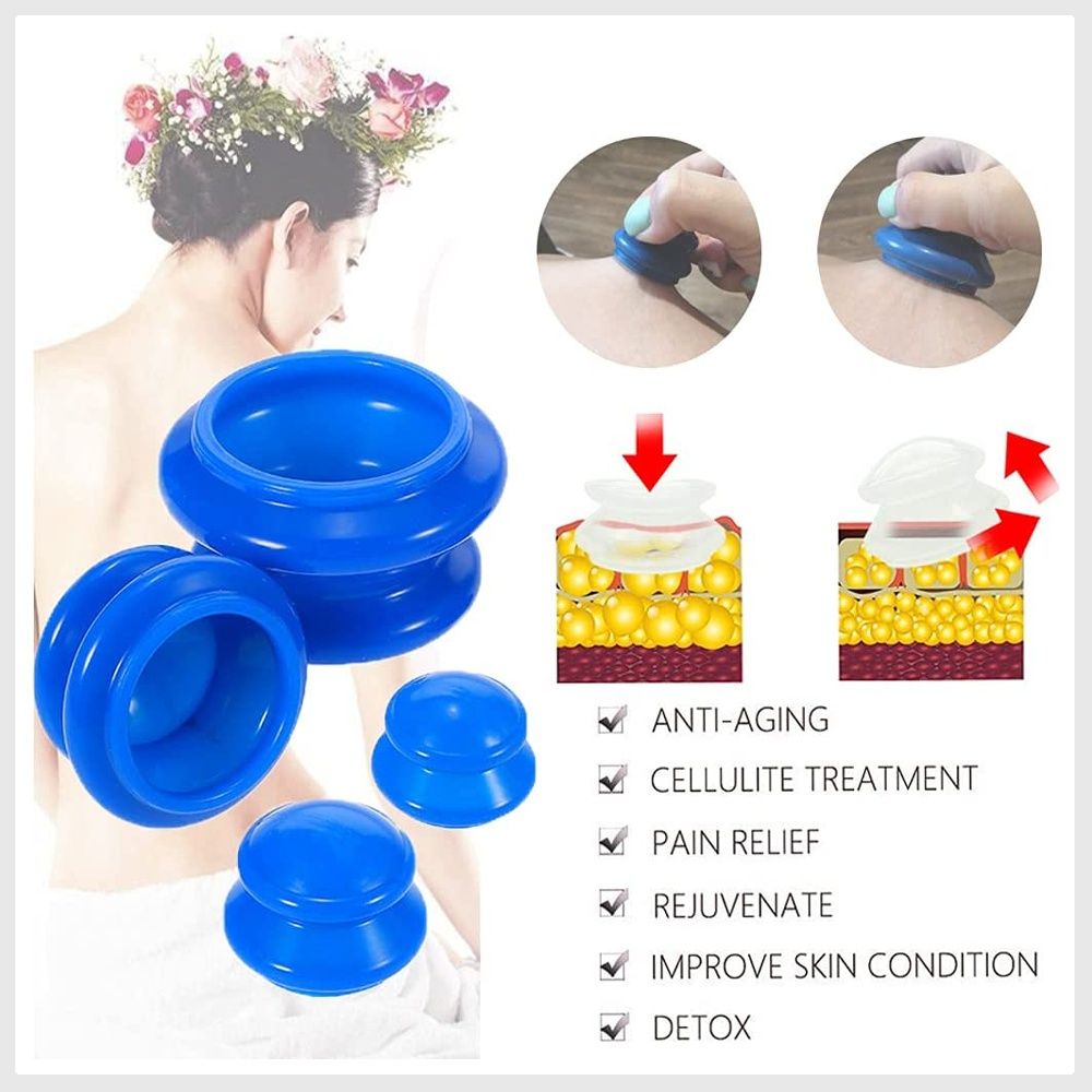 4 Size Cupping Therapy Sets Silicone - Cupping Therapy Professional ...