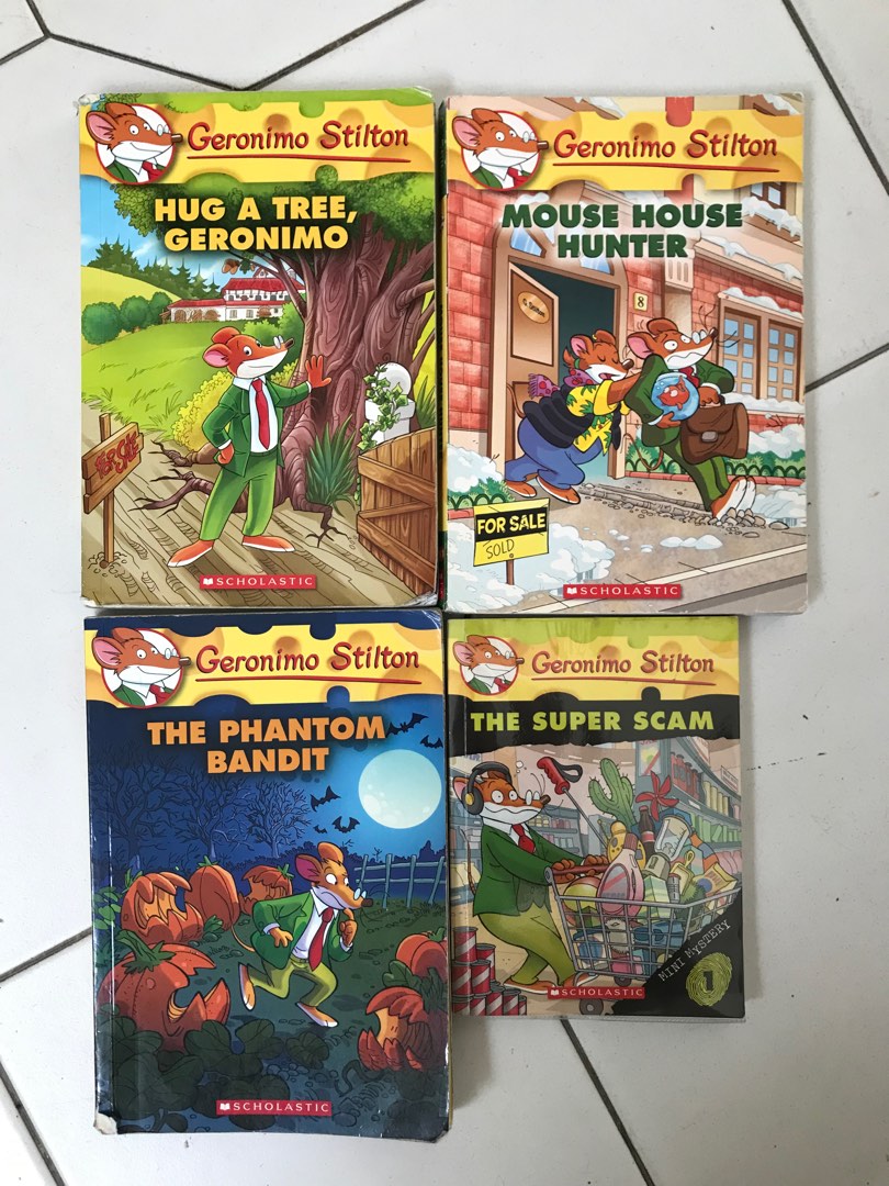 4 X Geronimo Stilton Books as shown ( bundle of 4), Hobbies & Toys ...