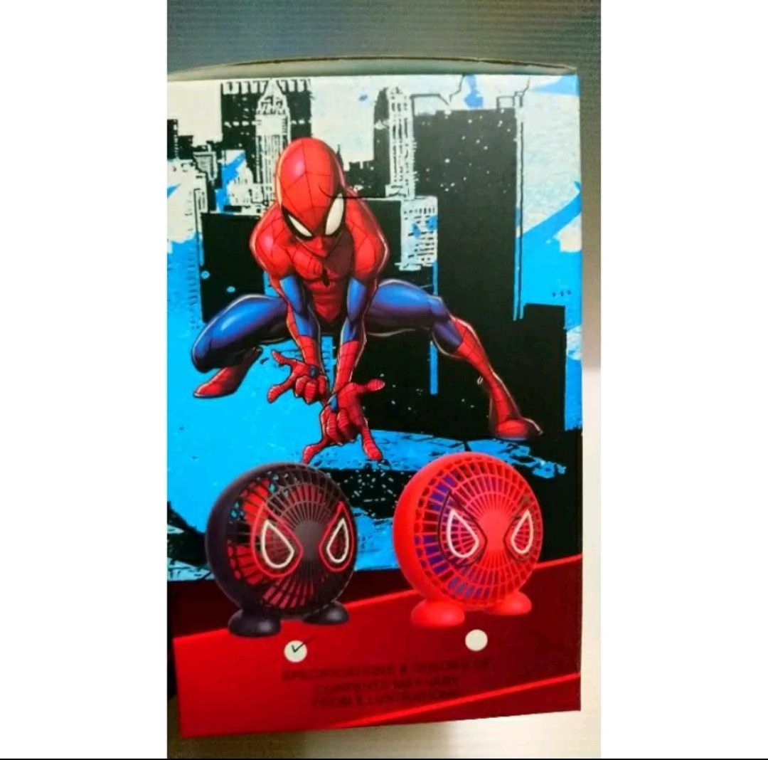 蜘蛛人 電風扇 mini fan spider man Marvel, 香水、美妝、保養, 唇部彩妝、保養在旋轉拍賣
