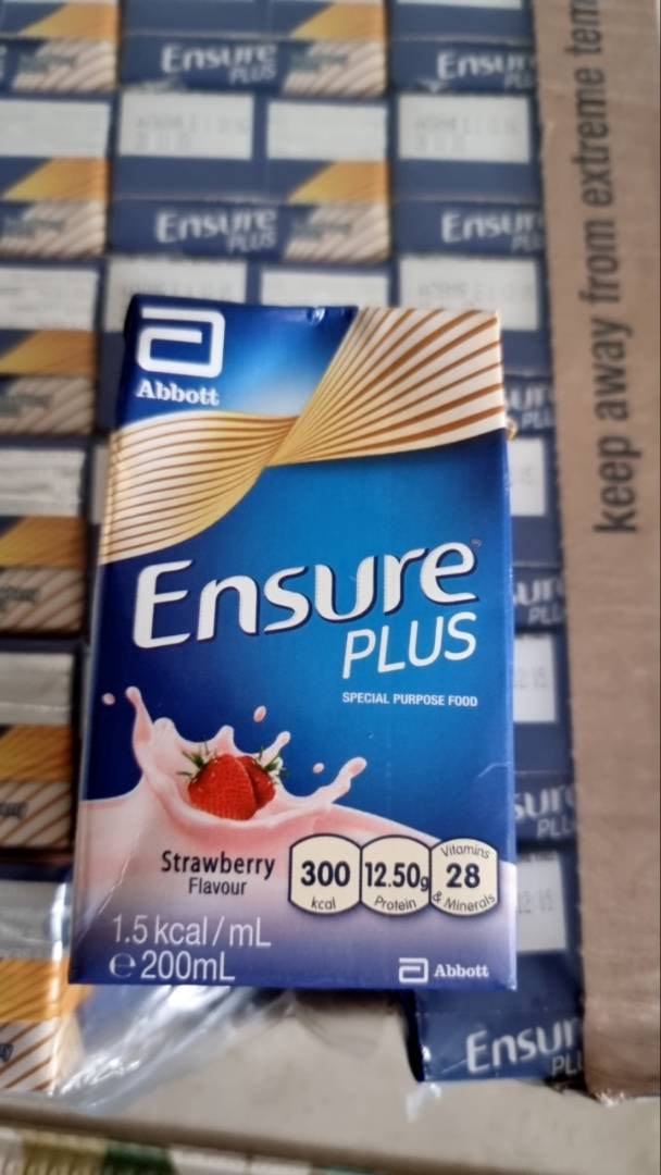 Abbott Ensure Plus Milk Strawberry flavor, Food & Drinks, Beverages on ...