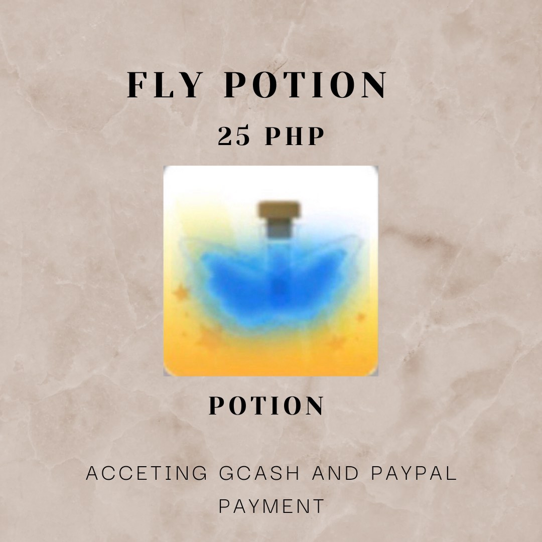 Adopt Me Pets | Fly Potion on Carousell