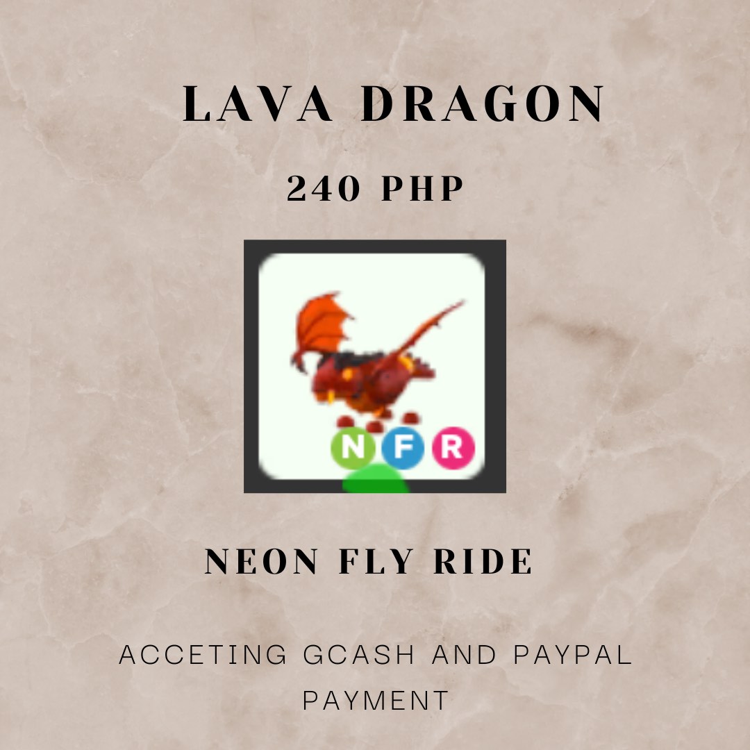 Adopt Me Pets | Lava Dragon on Carousell