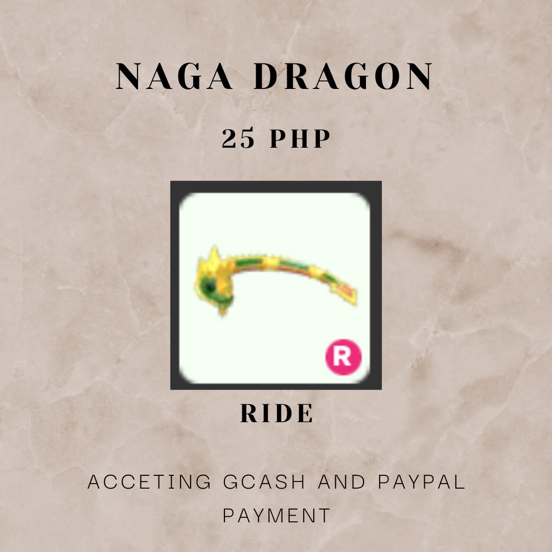 Adopt Me Pets | Naga Drag, Video Gaming, Gaming Accessories, In-Game ...