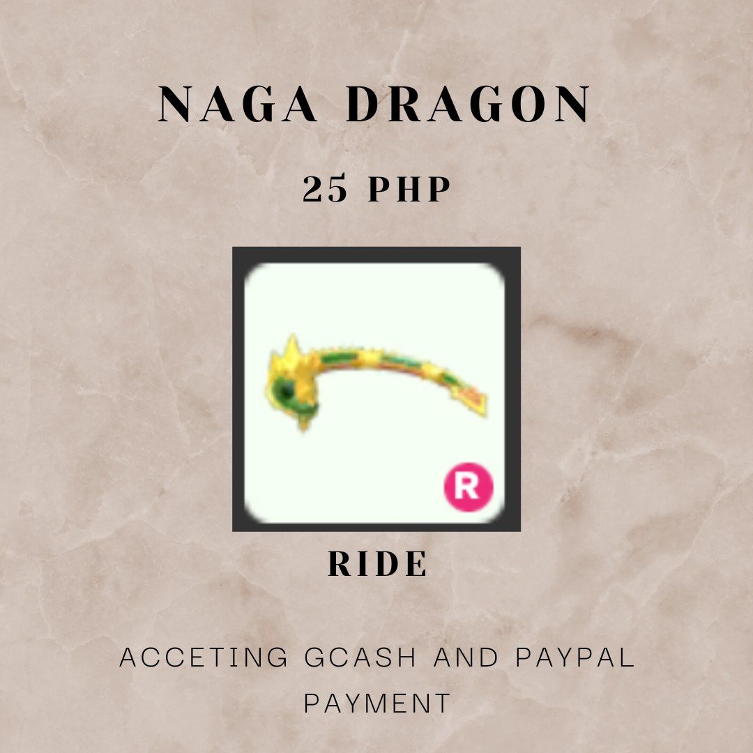 Adopt Me Pets | Naga Drag, Video Gaming, Gaming Accessories, In-Game ...