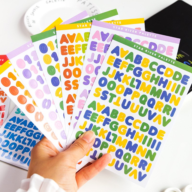 Alphabets Stickers - 6 in 1, Hobbies & Toys, Stationery & Craft, Craft ...