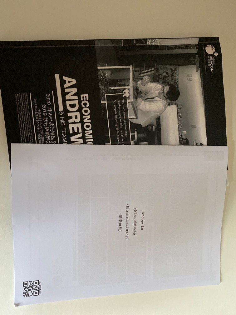 Andrew Lo econ notes, 興趣及遊戲, 書本 & 文具, 教科書 - Carousell