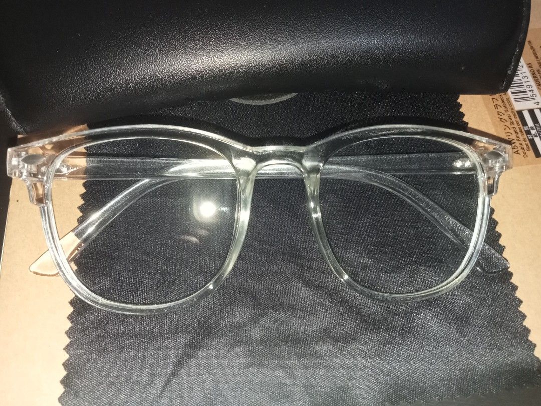 Anti-blue ray glasses clear, Women's Fashion, Watches & Accessories ...
