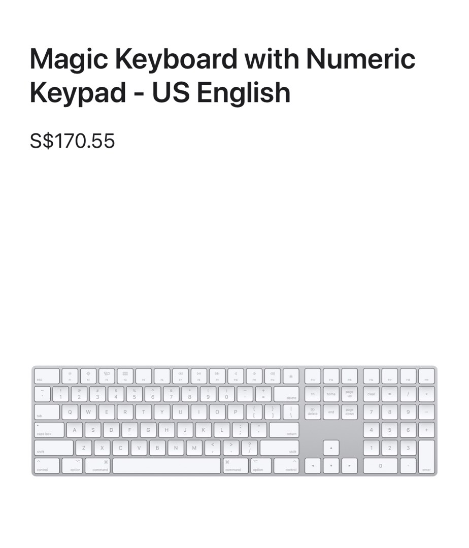 Apply Magic Keyboard W Numeric Keyboard Computers And Tech Parts And Accessories Computer