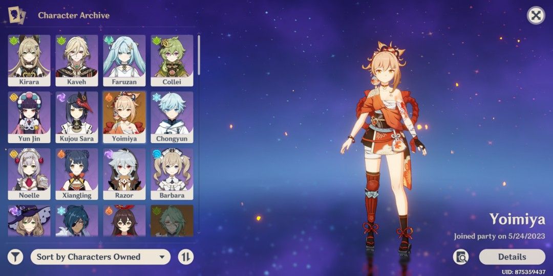 AR40 C1 Yoimiya + Signature Weapon Thundering Pulse Genshin Impact ...