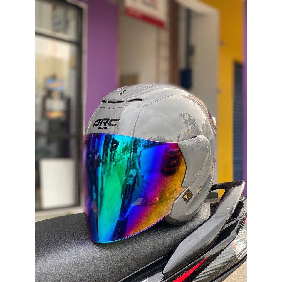 Arc ritz modern grey, Motorcycles, Motorcycle Apparel on Carousell