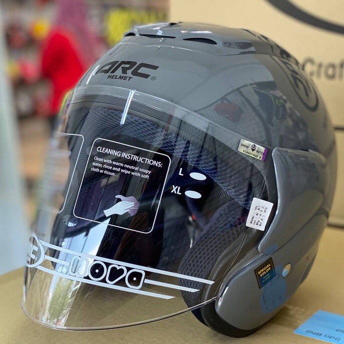 Arc ritz modern grey, Motorcycles, Motorcycle Apparel on Carousell