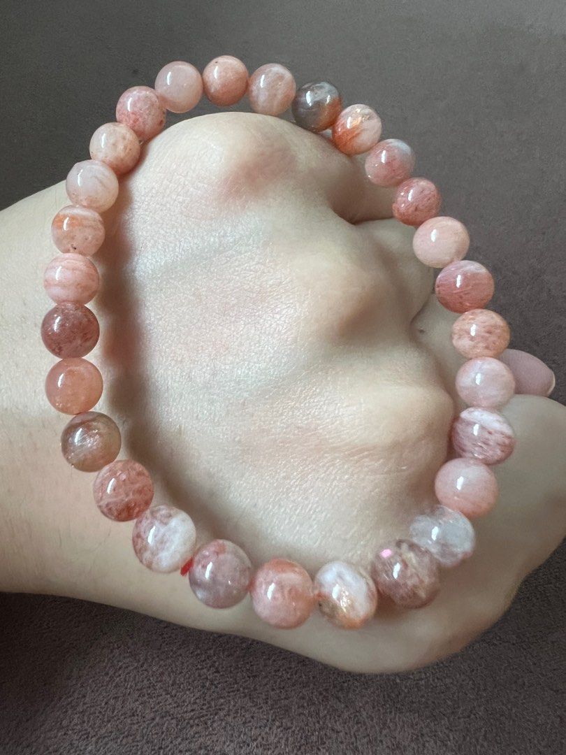 阿鲁沙 太阳石 Arusha sunstone bracelet 6.5mm+, Women's Fashion, Jewelry ...