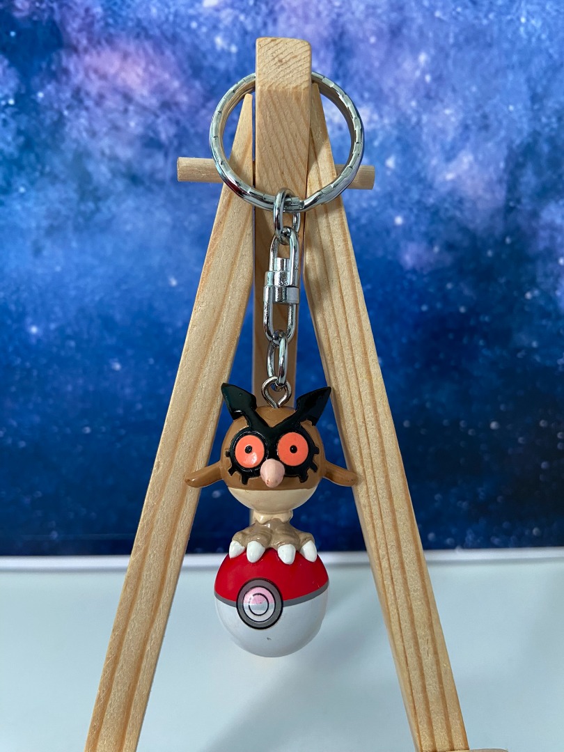 Authentic Pokemon Keychain: Hoothoot on Carousell