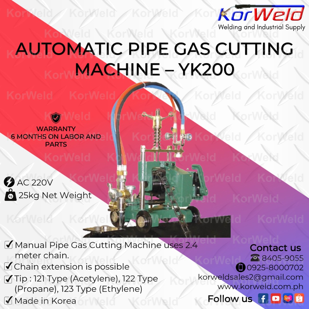 Automatic Pipe Gas Cutting Machine - YK200, Commercial & Industrial ...