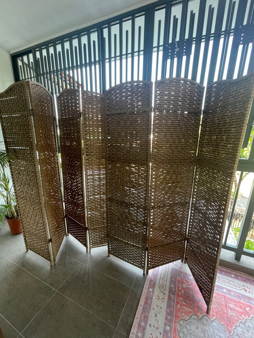 Basket weaves Room divider panels - 7 panels, Furniture & Home Living ...