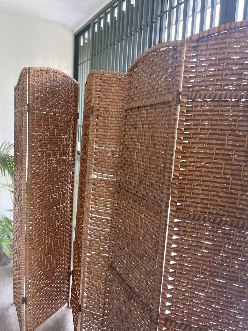 Basket weaves Room divider panels - 7 panels, Furniture & Home Living ...