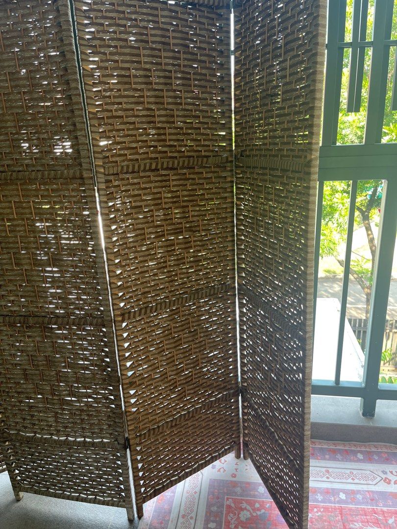 Basket weaves Room divider panels - 7 panels, Furniture & Home Living ...