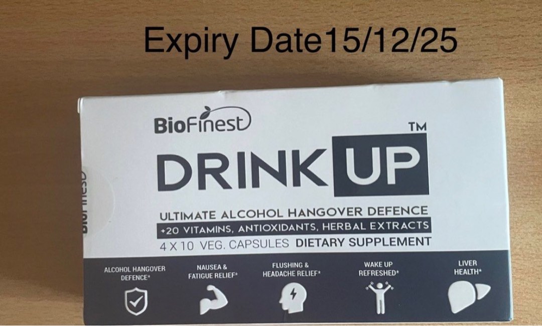 BioFinest Drink Up-Ultimate Alcohol Hangover Defence, Health ...