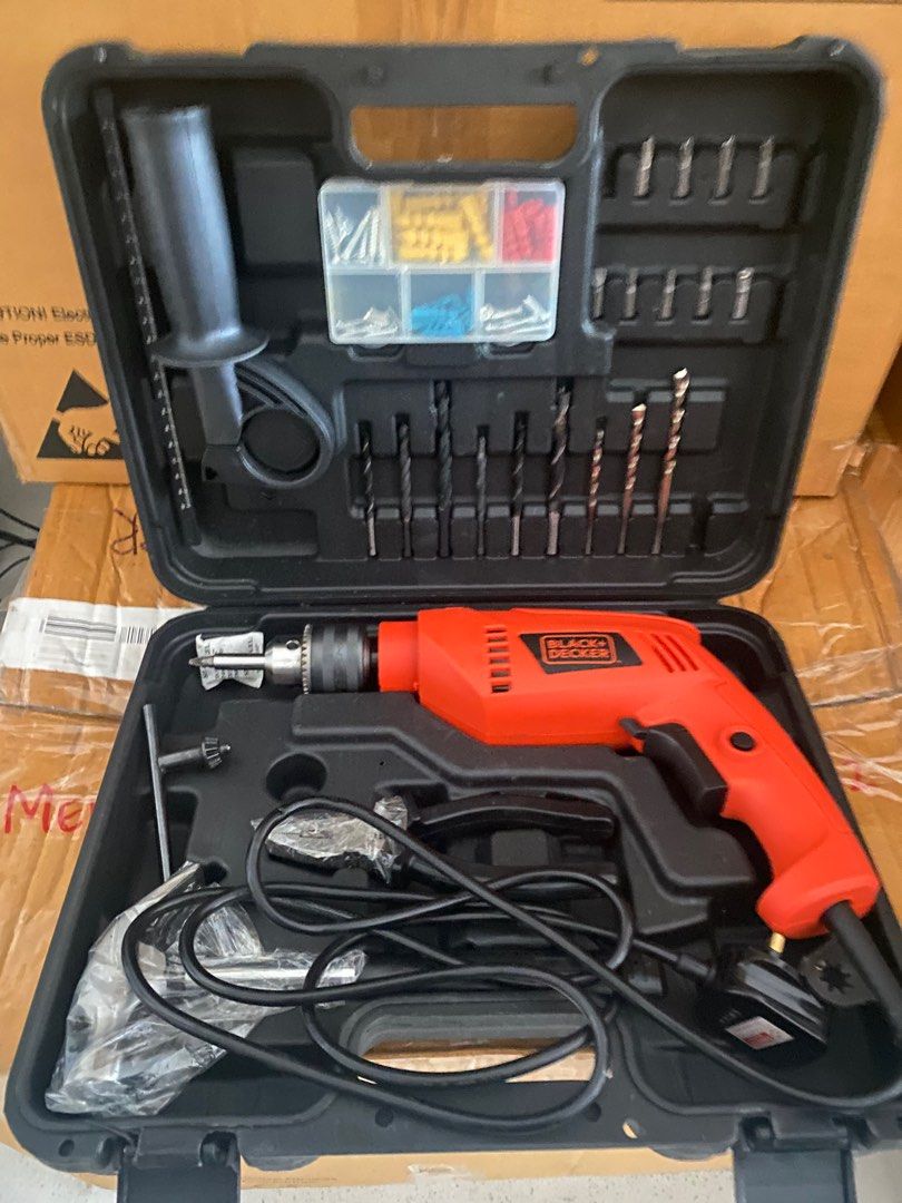 Black & Decker HD555KOPR-XD Home Starter Drill Tool, Furniture & Home ...