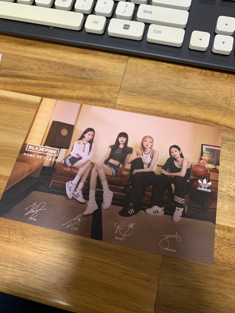 Blackpink Adidas Home of Classics Postcard, Hobbies & Toys, Memorabilia ...