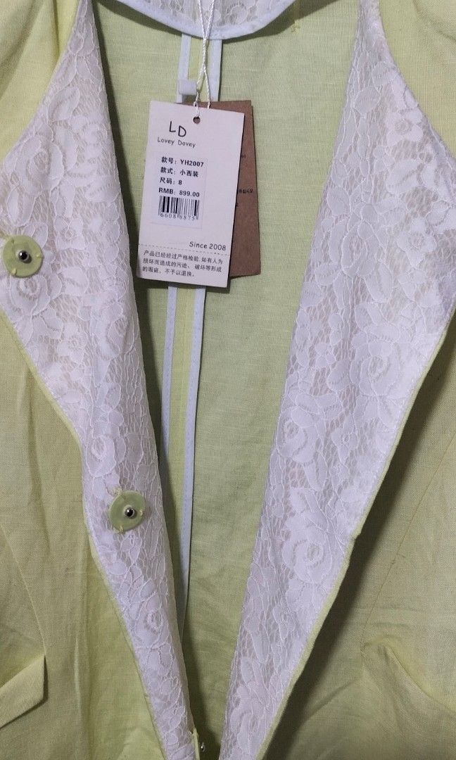 Blazer Atasan Outer Katbol Korea Lovey dovey mewah on Carousell