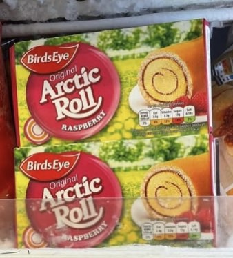 BNIB Brand New in Box NTUC Birds Eye Arctic Roll Raspberry Ice Cream ...