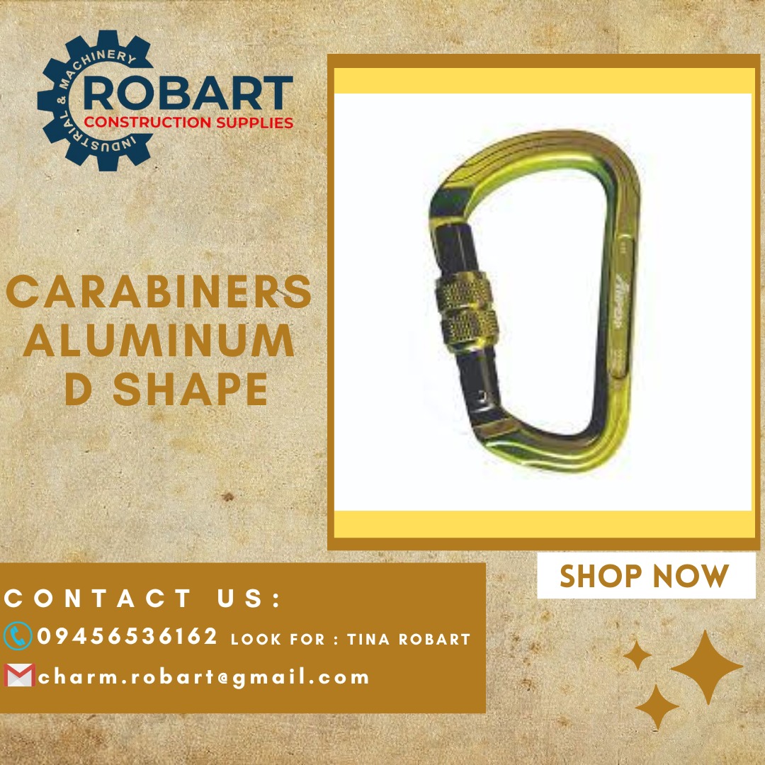 CARABINERS ALUMINUM D SHAPE, Commercial & Industrial, Construction ...