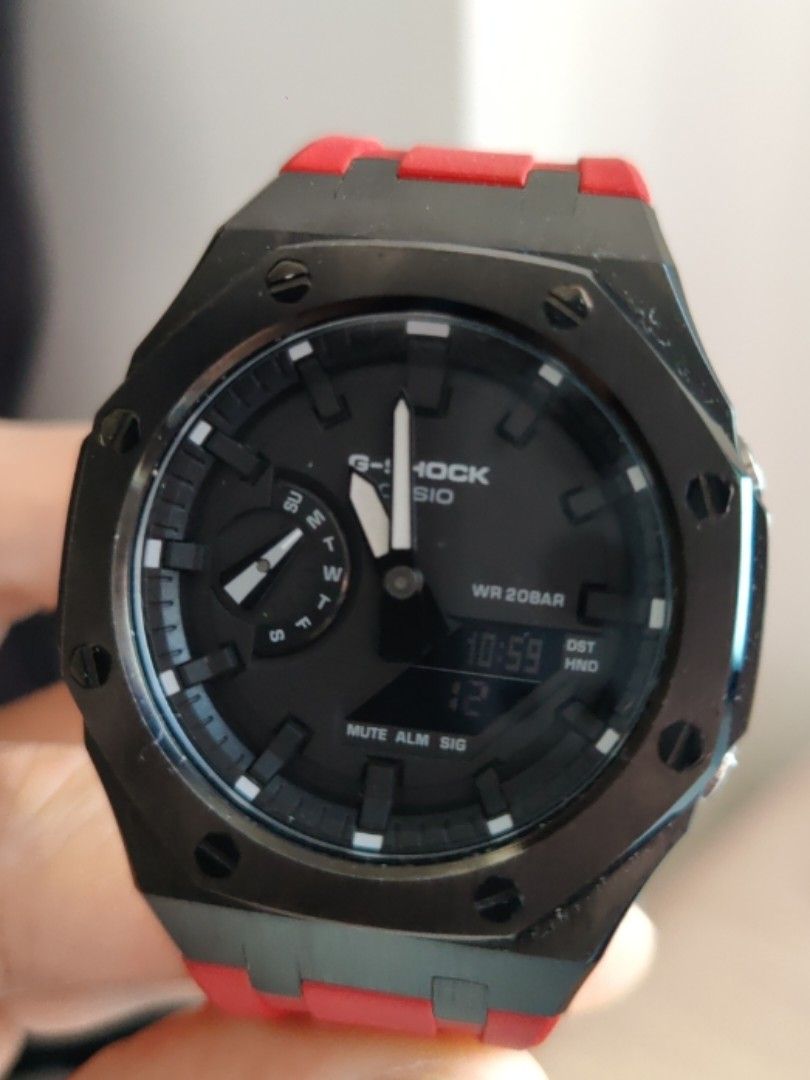 Casio (Casioak mod, original clear watch included), 名牌, 手錶 - Carousell