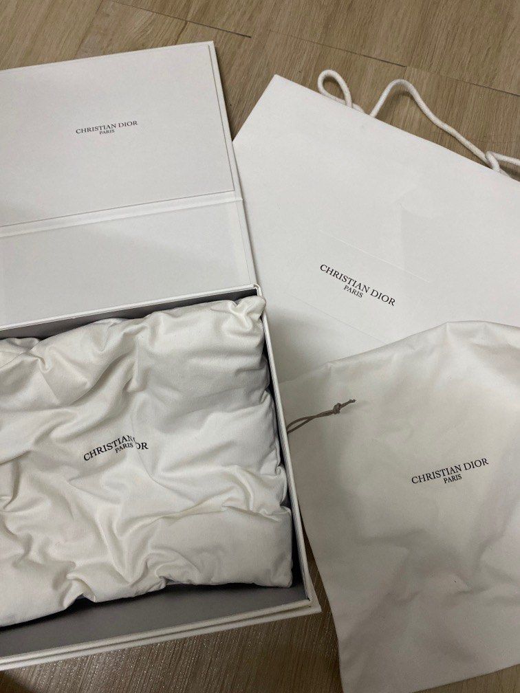 Christian Dior paper bag and box full set, Furniture & Home Living ...