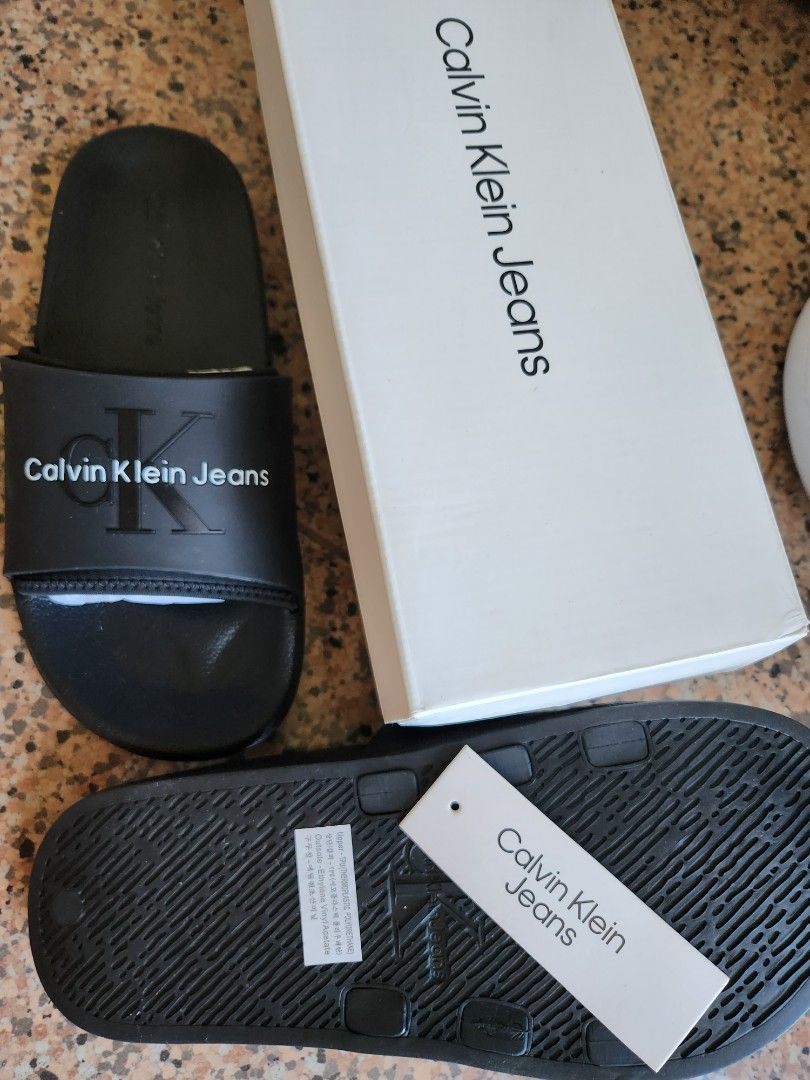CK Calvin Klein Slides, Men's Fashion, Footwear, Flipflops and Slides ...