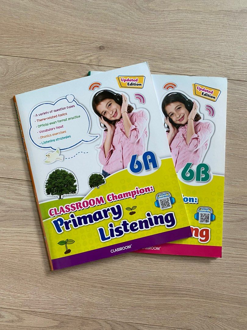 Classroom primary listening 6A 6B, 興趣及遊戲, 書本 & 文具, 書本及雜誌 - 補充練習 - Carousell
