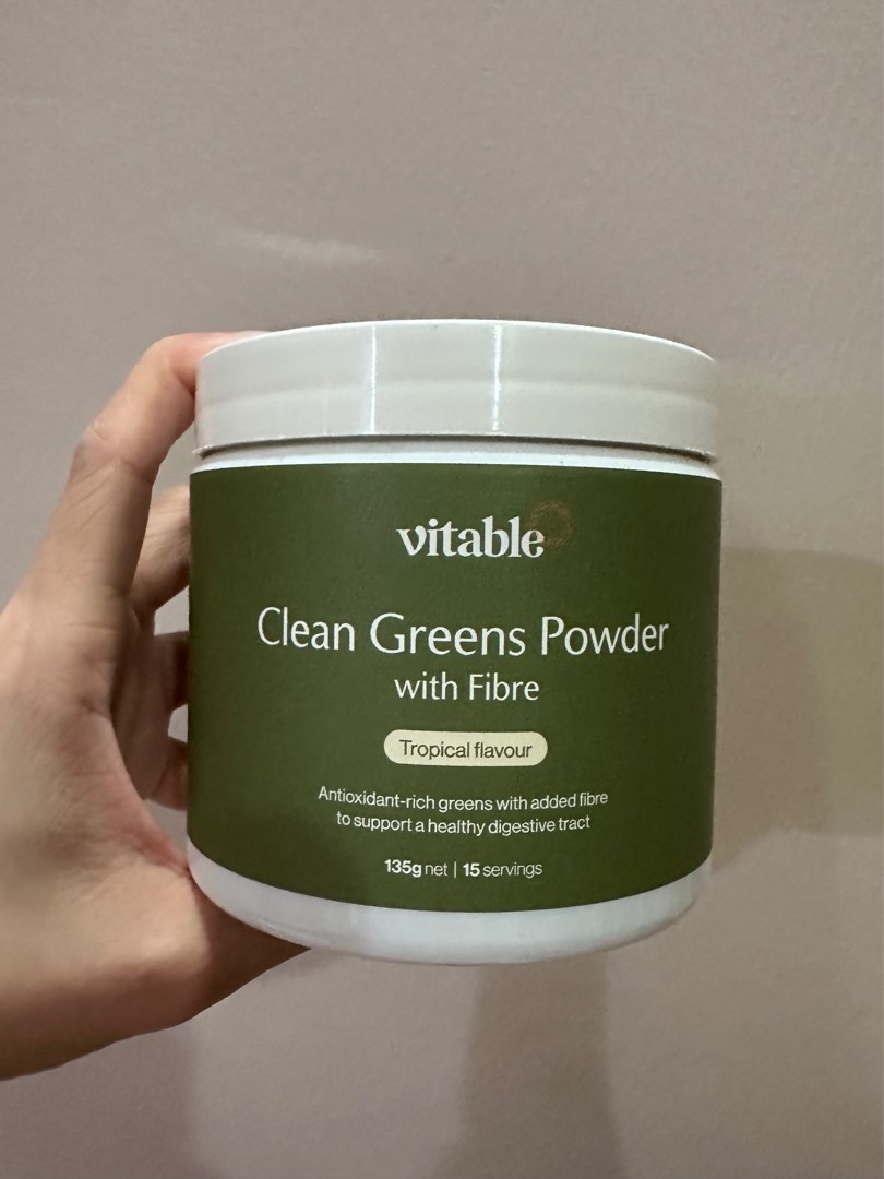 Clean Greens Powder with fibre, Health & Nutrition, Health Supplements ...