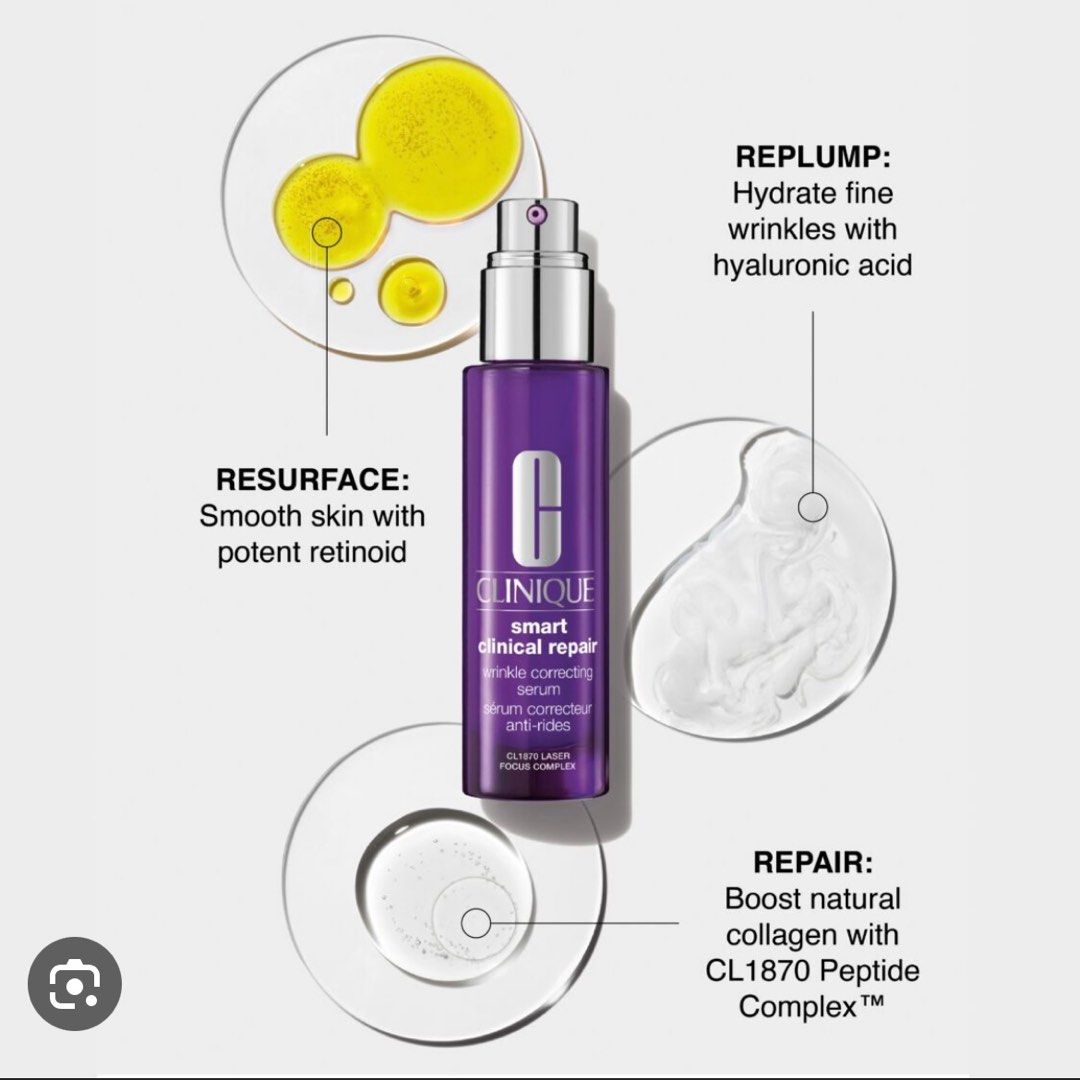 clinique smart clinical repair serum 50ml, Beauty & Personal Care, Face ...