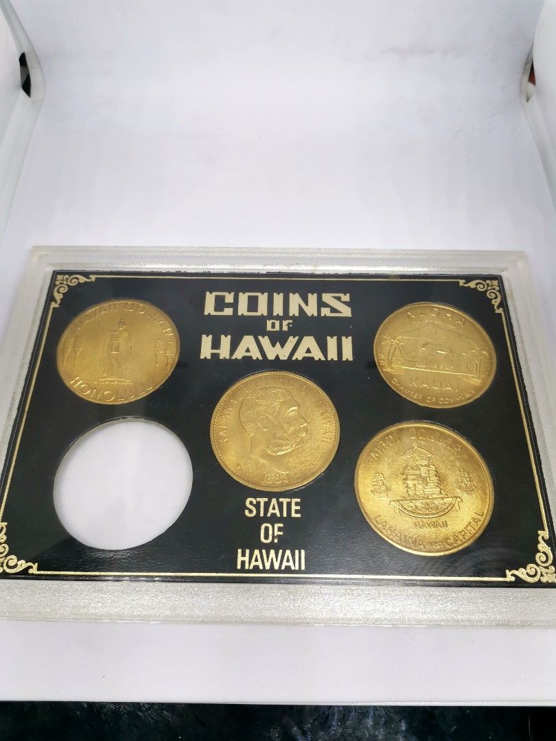Coins of Hawaii Token Dollar Set in Original Frame - ONLY 4 on Carousell
