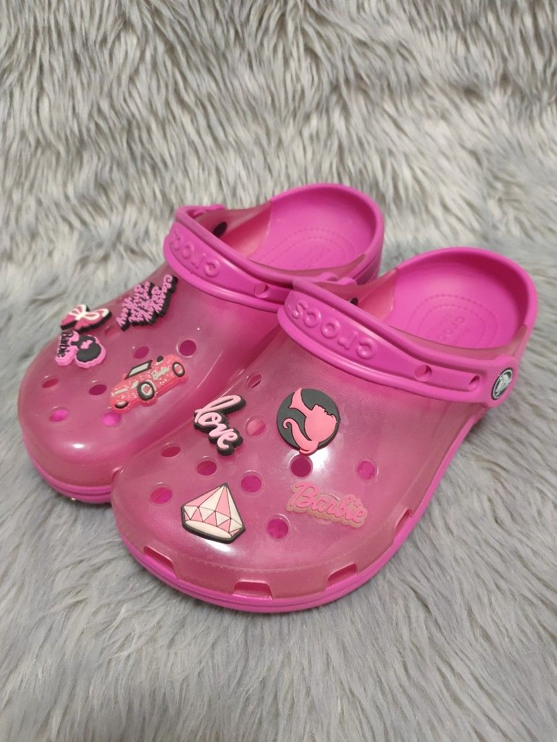 Crocs Candy Pink, Women's Fashion, Footwear, Slippers and slides on ...