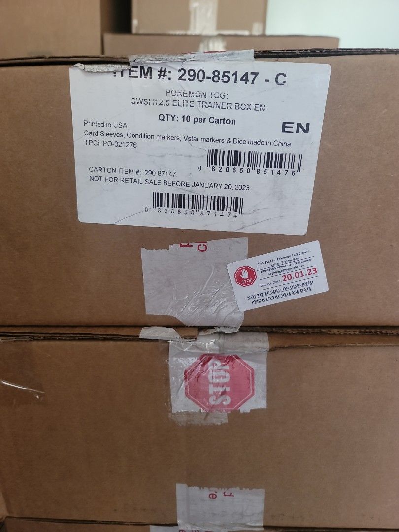 Pokemon Crown Zenith ETB case, Hobbies & Toys, Toys & Games on Carousell