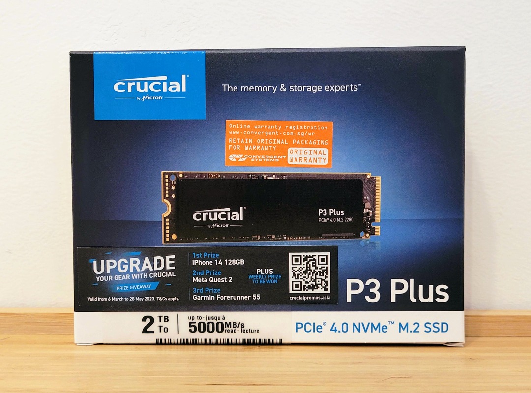 Crucial 2TB P3 Plus NVMe PCIe 4.0 M.2 SSD Solid State Drive (Local ...