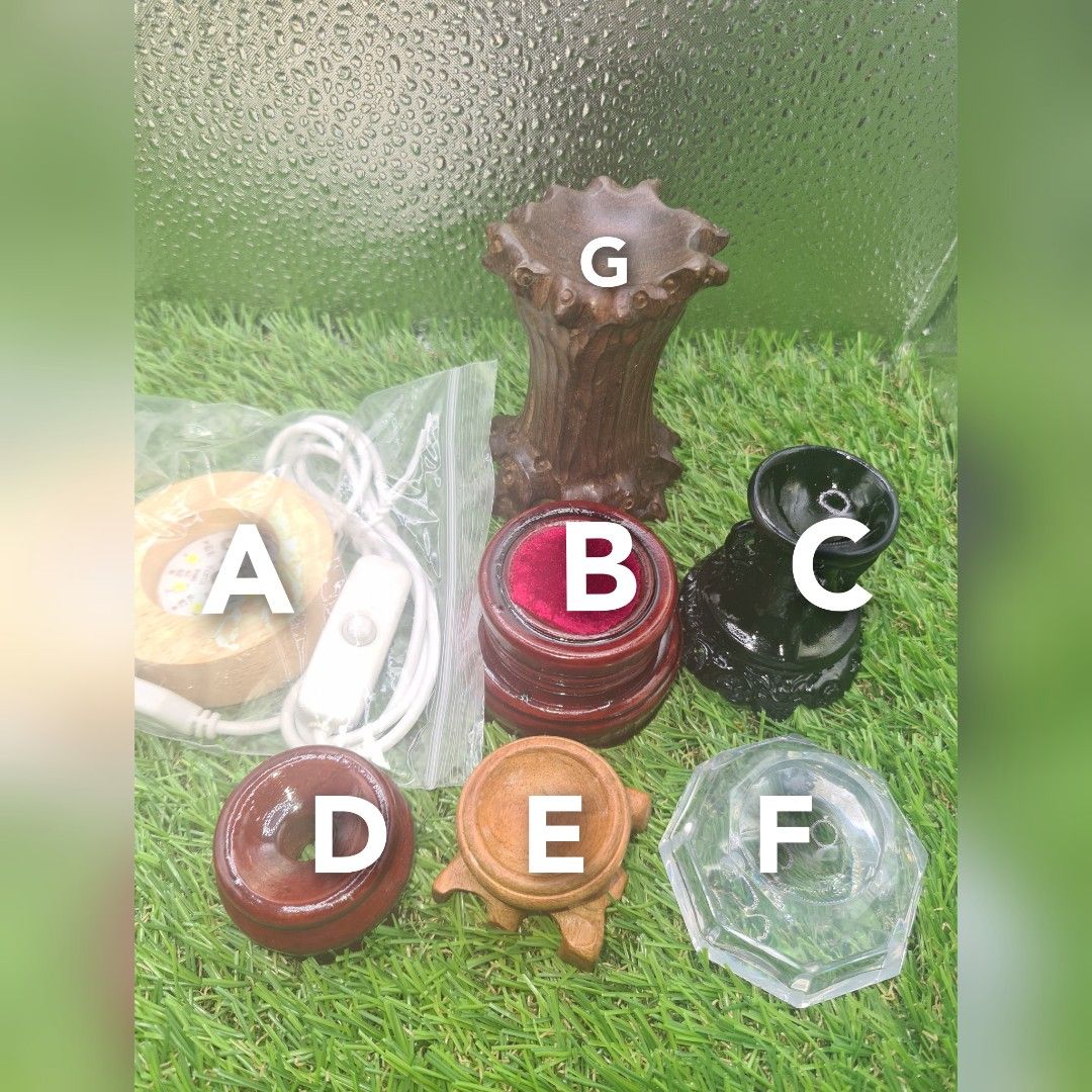 crystal holder sphere stand usb base light wooden base for ball crystal ...