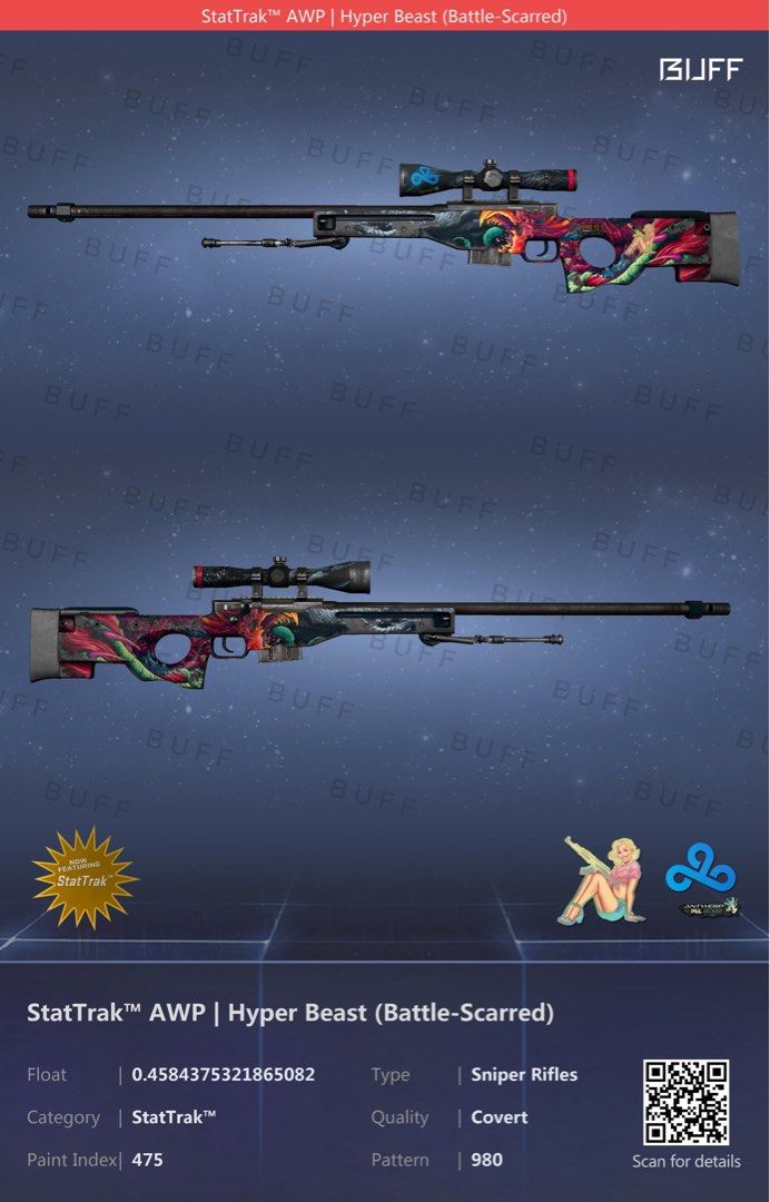 CSGO ST AWP Hyper Beast BS, Video Gaming, Gaming Accessories, In-Game ...