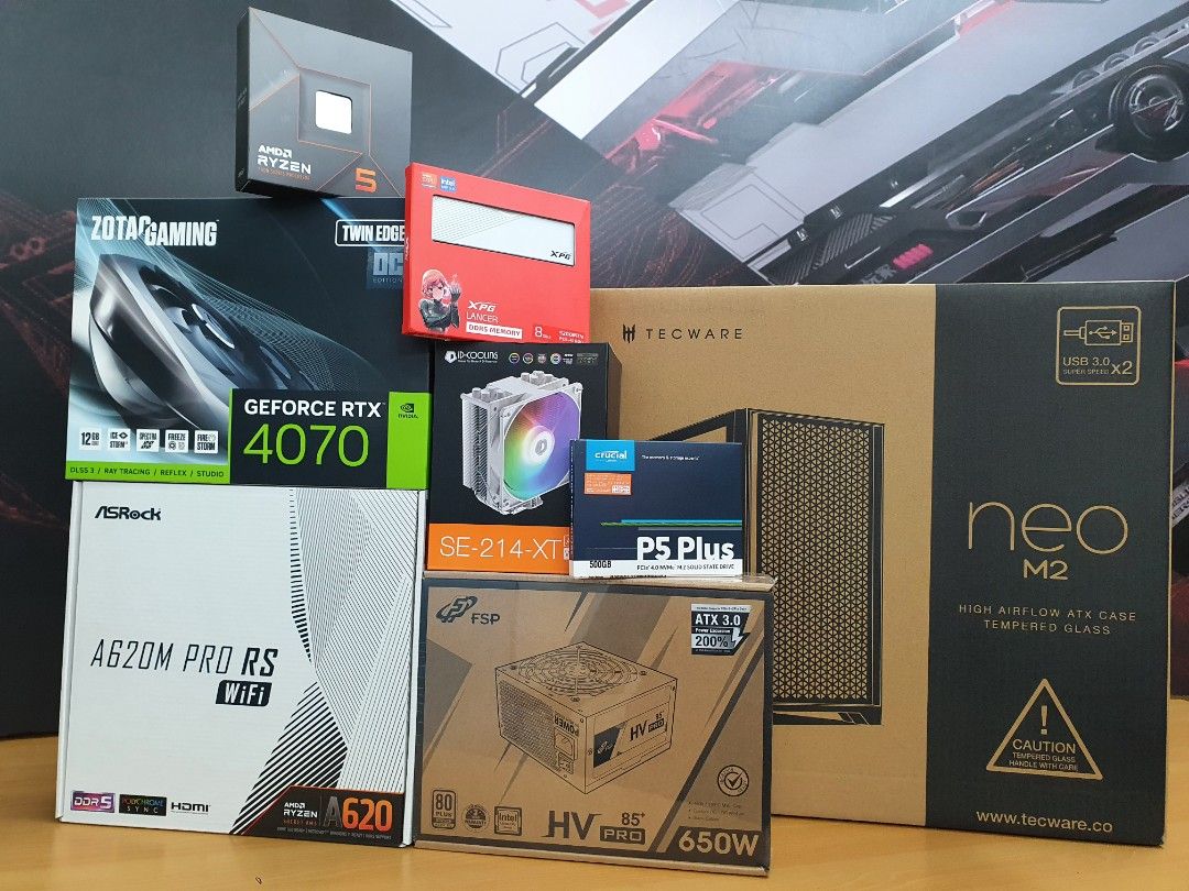 Customizable Mid Tier Gaming PC AMD Ryzen 5 7600X + Nvidia GeForce RTX ...