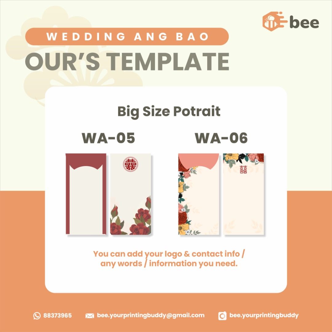 CUSTOM WEDDING ANG BAO | CHINESE WEDDING ENVELOPE | WEDDING ENVELOPE ...