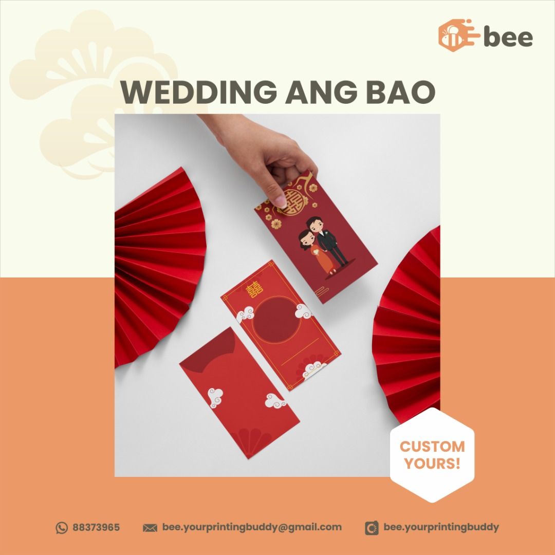 CUSTOM WEDDING ANG BAO | CHINESE WEDDING ENVELOPE | WEDDING ENVELOPE ...