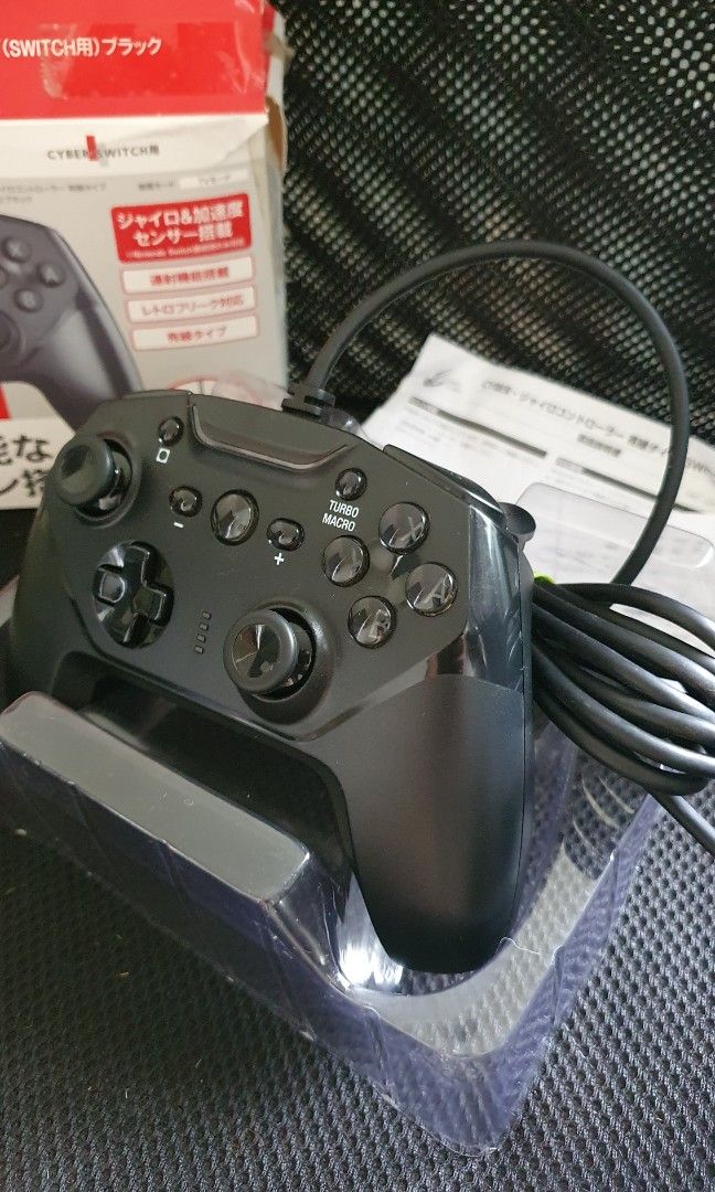 Cyber - gyro Controller Wired Type (for PC/switch) Black color on Carousell