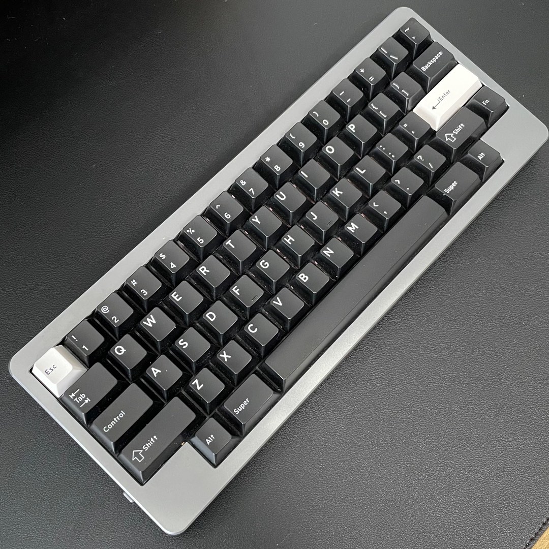 KBDfans D60 HHKB Light Grey/Dark Grey Mechanical Keyboard DIY Kit ...