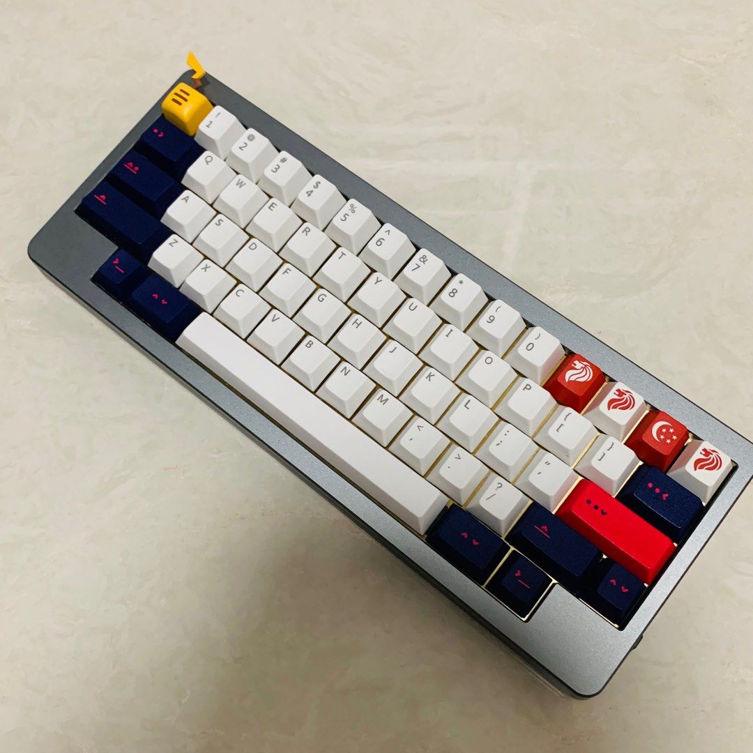 KBDfans D60 HHKB Light Grey/Dark Grey Mechanical Keyboard DIY Kit ...