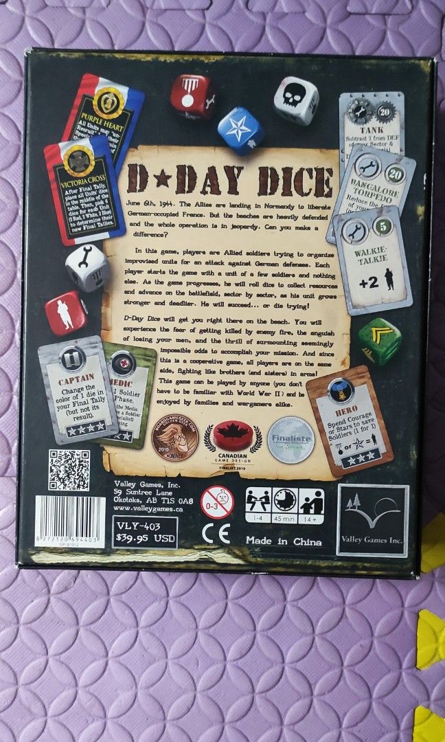 D-Day Dice Board Game, Hobbies & Toys, Toys & Games on Carousell