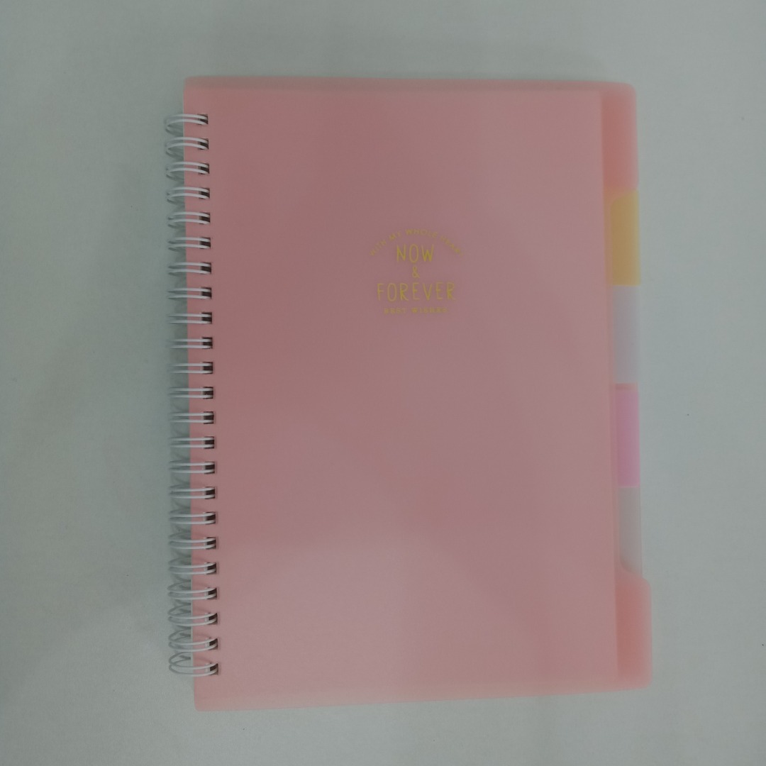 daiso japan a5 spiral notebook (with index / divider) on Carousell
